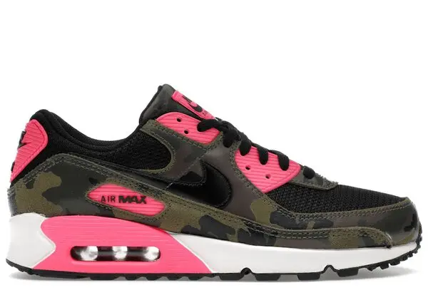 Nike Air Max 90 Camo Pack Sneakers - Sequoia/black/hyper Pink