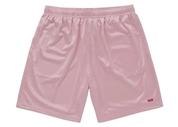 Supreme Small Box Baggy Mesh Short - Pink