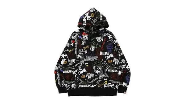 A BATHING APE Printed Pullover Hoodie