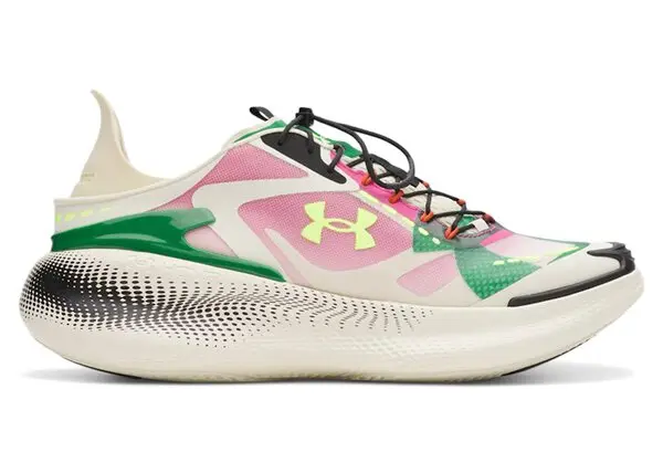 Under Armour Echo Sneakers - Ivory Dune/virtual Pink/high Vis Yellow