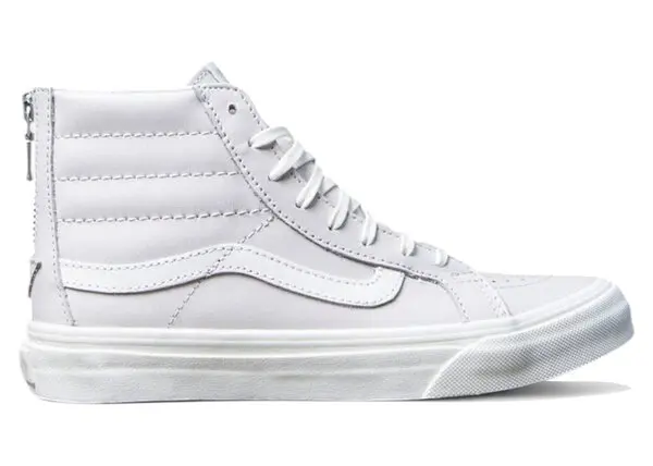 VANS Sk8-hi Slim Zip Leather Sneakers
