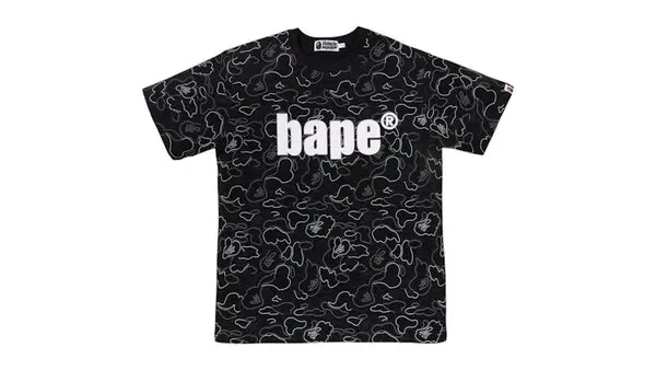 A BATHING APE Neon Camo Tee Shirt