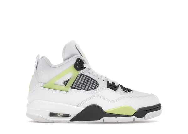 JORDAN 4 Retro Sneakers - White/light Lemon Twist/light Graphite
