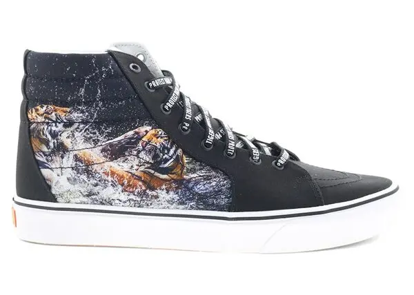 VANS Comfycush Sk8-hi Discovery Channel Project Cat Sneakers - Black