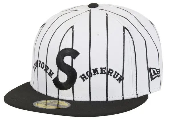 Supreme Homerun S Logo New Era 59fifty Cap - White