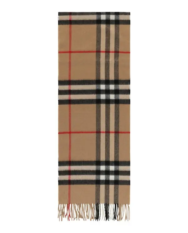 Burberry Giant Check Cashmere Scarf - Beige