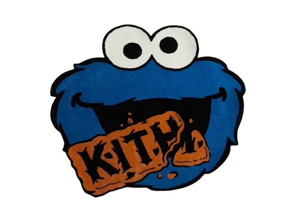 Kith X Sesame Street Cookie Monster Rug Chicory - Multicolor