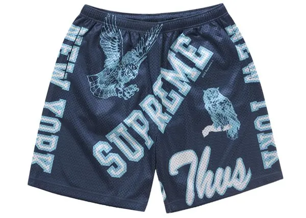 Supreme Varsity Mesh Short - Navy Blue