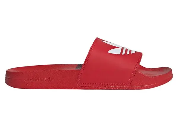 Adidas Adilette Lite Slides - Scarelet Red/cloud White