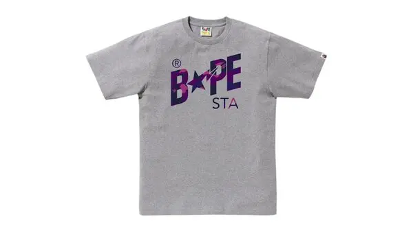 A BATHING APE Camo Sta Logo Tee Shirt Tee Shirt