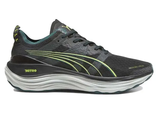 PUMA Foreverrun Nitro Sneakers - Black/malachite/yellow Burst