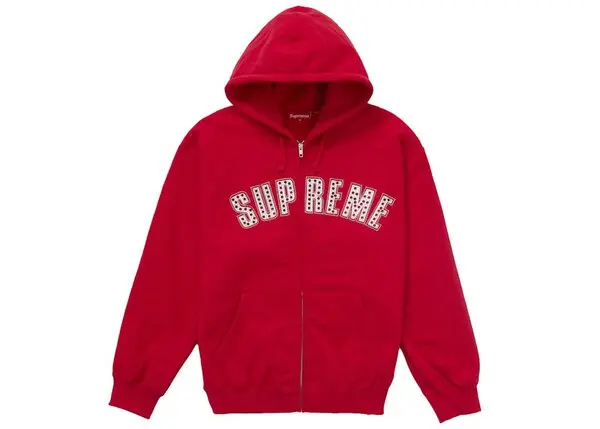 Supreme B.b. Simon Zip Up Hooded Sweatshirt - Red