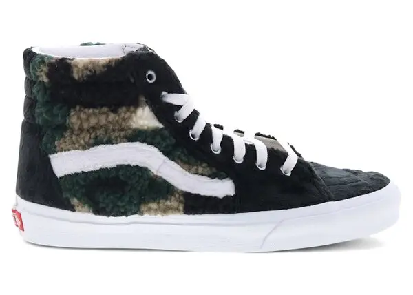 VANS Sk8-hi Sherpa Sneakers - Camo/black