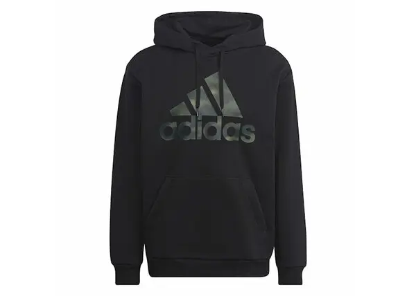Adidas Essentials Camo Print French Terry Hoodie