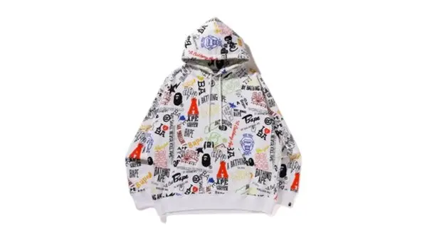 A BATHING APE Printed Pullover Hoodie