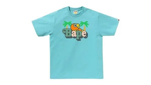 A BATHING APE Colors Milo On Summer Tee Shirt - Blue