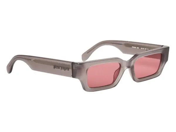 Palm Angels Hyde Sunglasses - Trasparent Gray Peach Orange (peri086f24pla0010921)