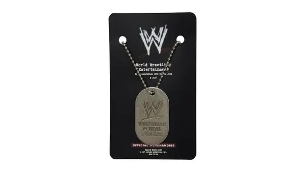 TRAVIS SCOTT X Wwe Dog Tag Necklace - Silver