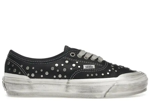 VANS Studded Leather Authentic Sneakers - Nocturnal Black