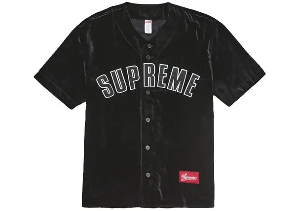 Supreme Velvet Baseball Jersey