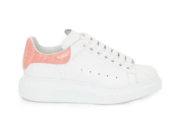 Alexander McQueen Oversized Embossed Patent Crocoin Sneakers