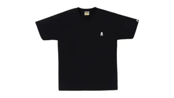 A BATHING APE Ape Crossbone One Point Tee Shirt - Black