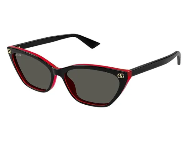 Gucci Cat Eye Frame Sunglasses - Shiny Black/red (gg1815s 003)