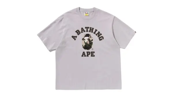 A BATHING APE Map Camo College Relaxed Fit Tee Shirt