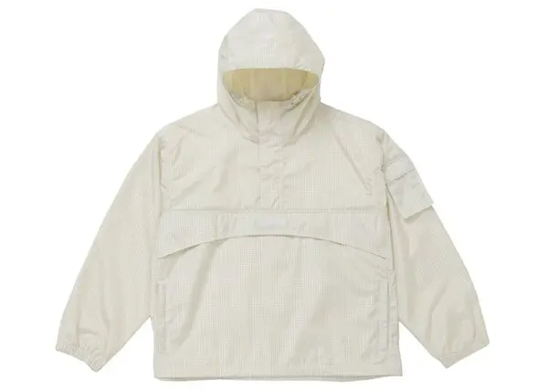 Supreme Reflective Ripstop Anorak - White
