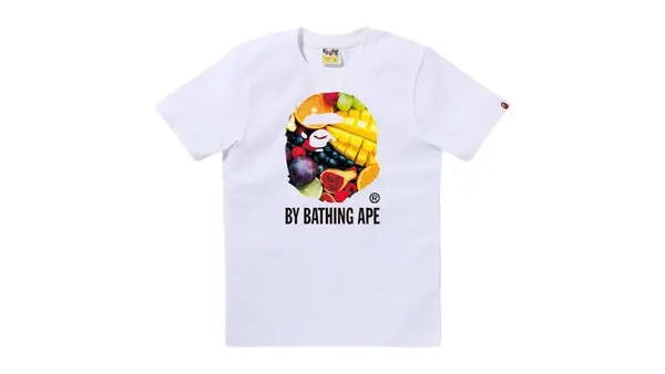 A BATHING APE By Bathing Ape Fruit Tee - White