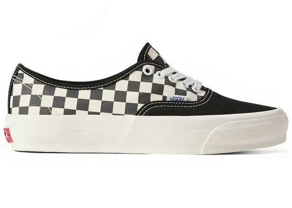 VANS Premium Authentic Checkerboard Sneakers - Asphalt Grey