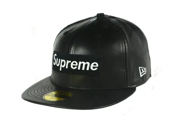 Supreme Leather New Era Cap - Black