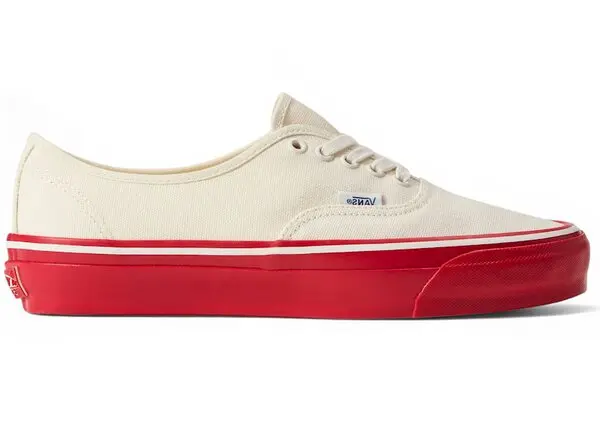 VANS Authentic Midsole Sneakers - White/red