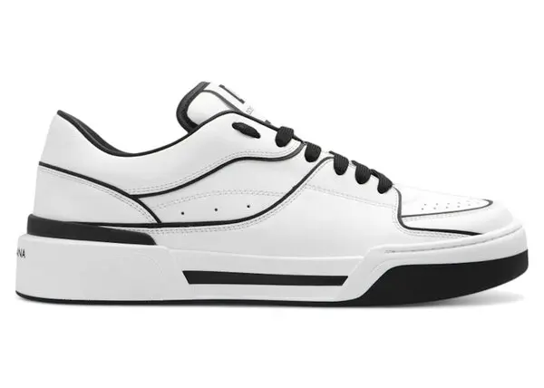 Dolce & Gabbana Low Top Lace-up Sneakers - White/black