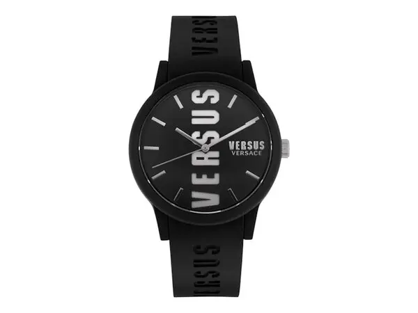 Versace Barbes Silicone Strap Watch - Stainless Steel