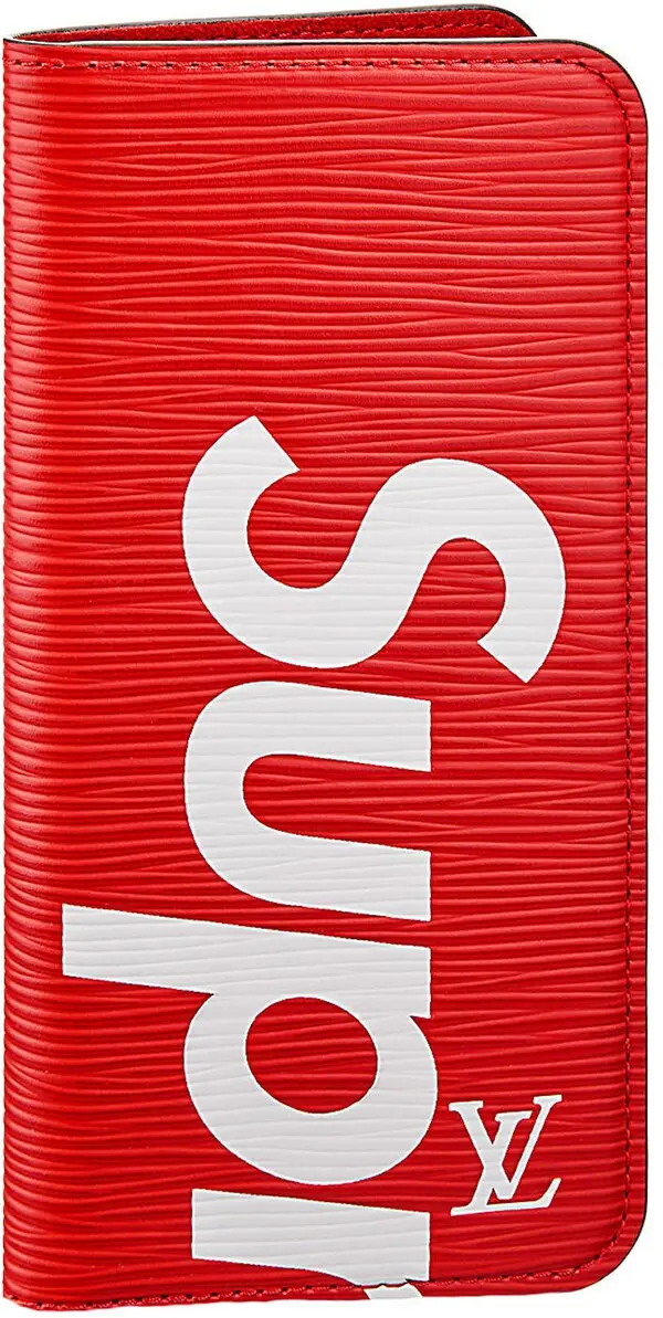 LOUIS VUITTON X Supreme Iphone 7 Plus Folio Epi Red - Multicolor