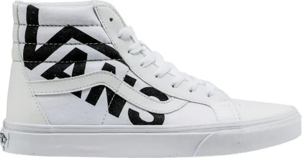 VANS Sk8-hi Reissue Logo Sneakers - White/black