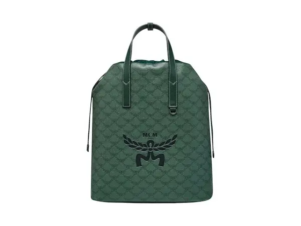 Mcm Medium Himmel Lauretos Backpack - Green