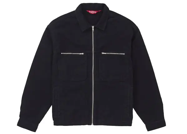 Supreme Moleskin Work Jacket - Black