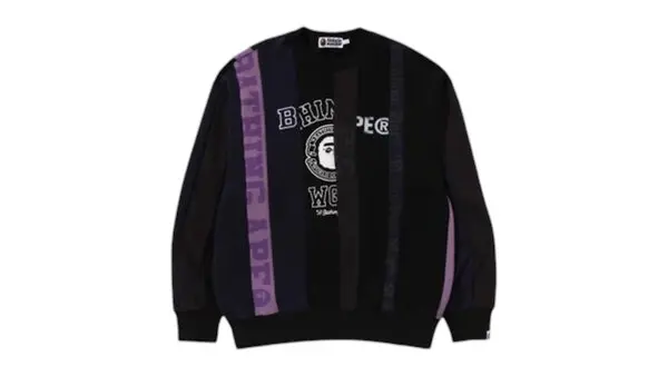 A BATHING APE Upcycle Crewneck Sweatshirt