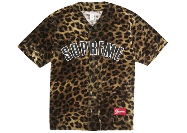 Supreme Velvet Baseball Jersey