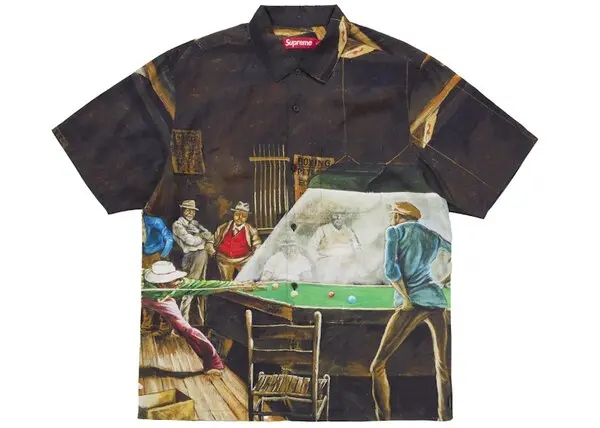 Supreme Ernie Barnes Short Sleeve Shirt - Pool Hall