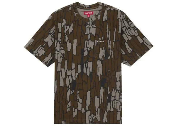 Supreme Short Sleeve Pocket Tee Shirt - Realtree Camo