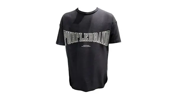 PURPLE BRAND Graphic Ii Textured Inside Out Tee Shirt