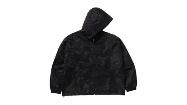 A BATHING APE Camo Shark Full Zip Jacket - Black