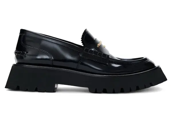 Alexander Wang Carter Mid-heel Lug Loafers - Black