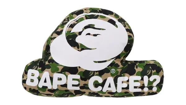 A BATHING APE Cafe Cushion - White