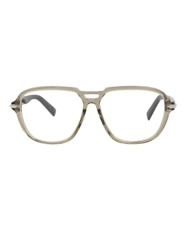 Dior Aviator Frame Acetate Optical Frames - Beige Black Transparent (dm50007i/57/059)