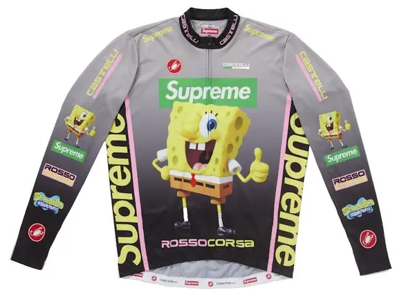 Supreme Spongebob Squarepants Castelli Cycling Jersey - Black