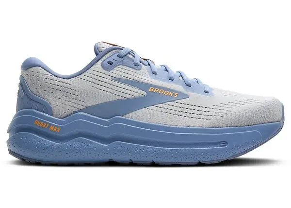 Brooks Ghost Max 2 Sneakers - Oyster Mushroom/blue/orange